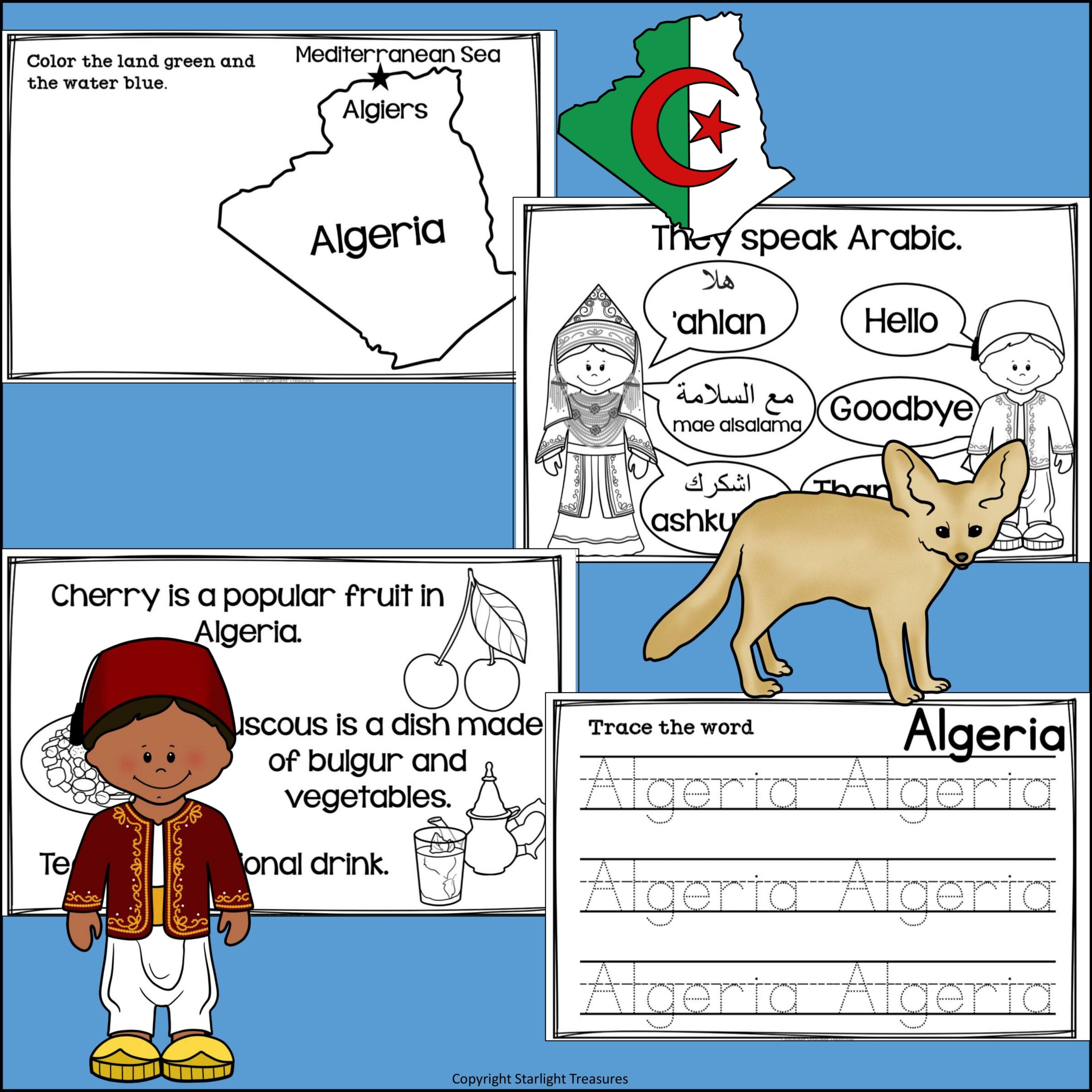 Algeria Mini Book for Early Readers - A Country Study | Made By Teachers
