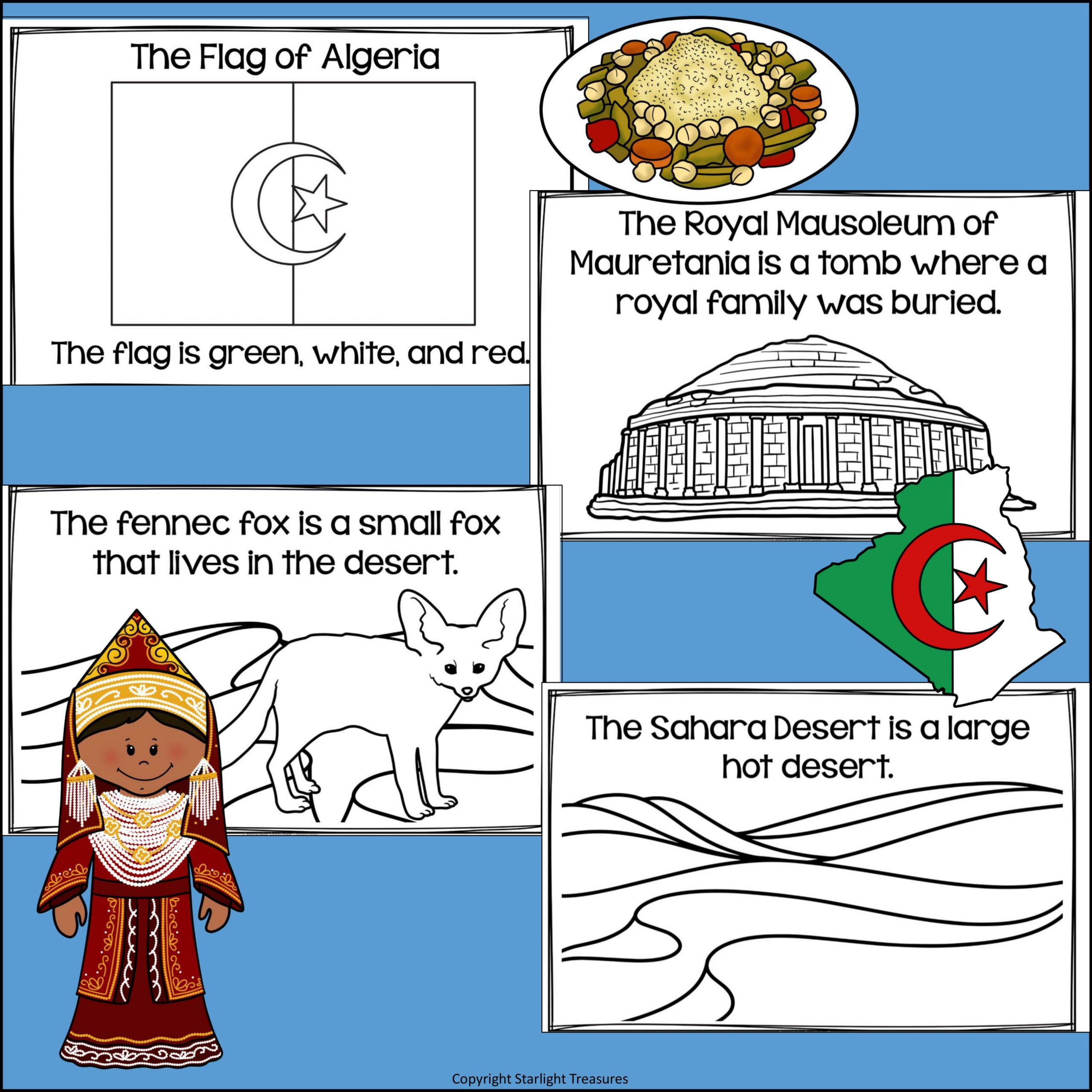 Algeria Mini Book for Early Readers - A Country Study | Made By Teachers