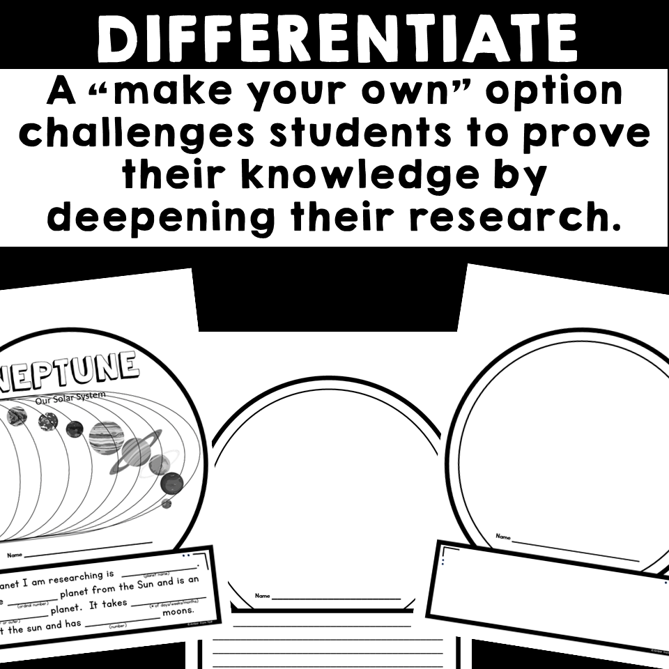 Planet Research Science Craft | Solar System Project | Made By Teachers