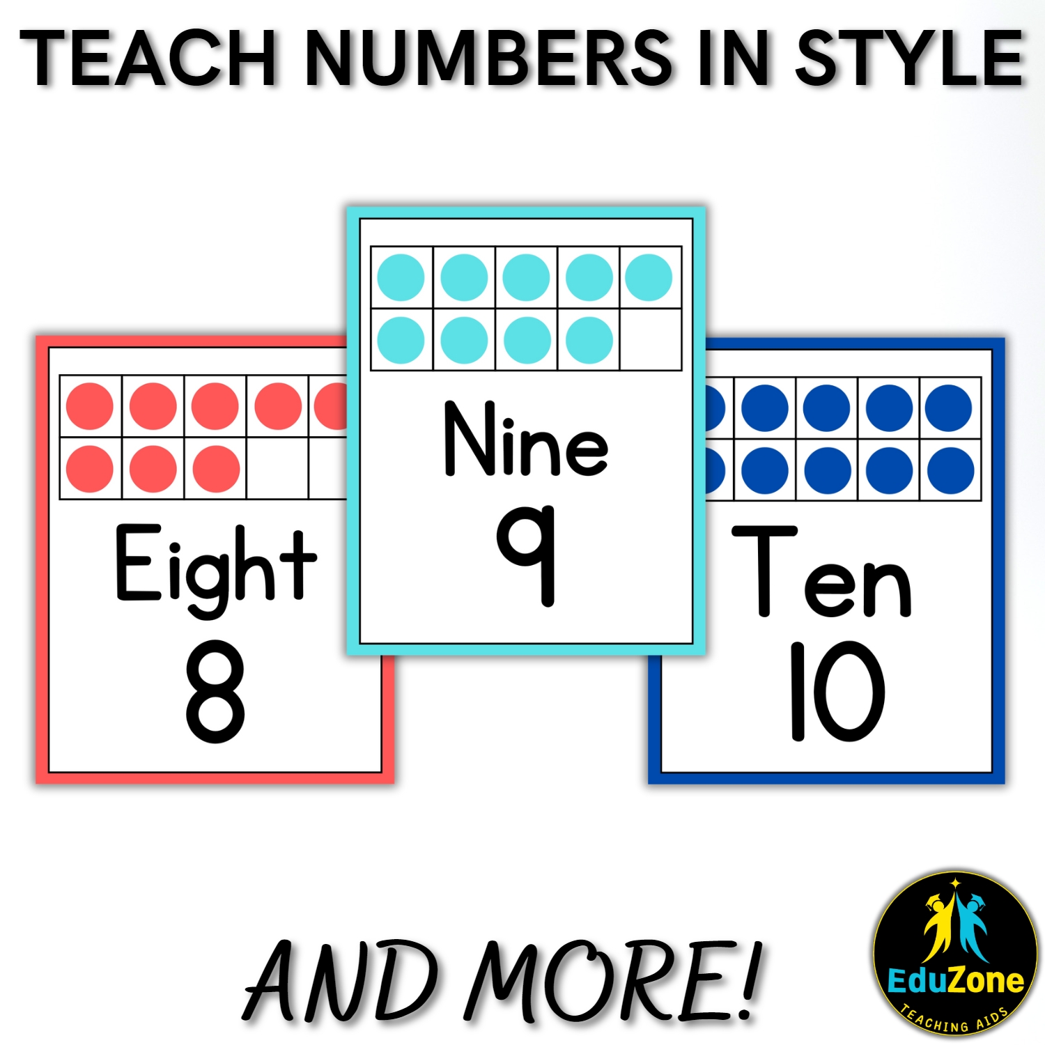 Colorful Ten Frame Number Posters for 0-10 Counting Practice - Numbers ...