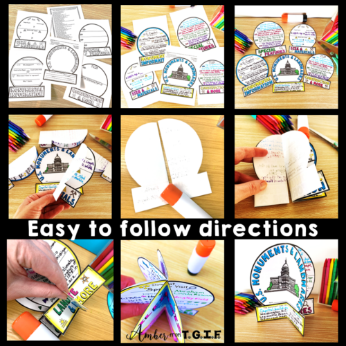 US Monuments & Landmarks Research Social Studies Craft Project | Made ...