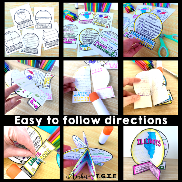 US States Research Social Studies Craft Project | Made By Teachers