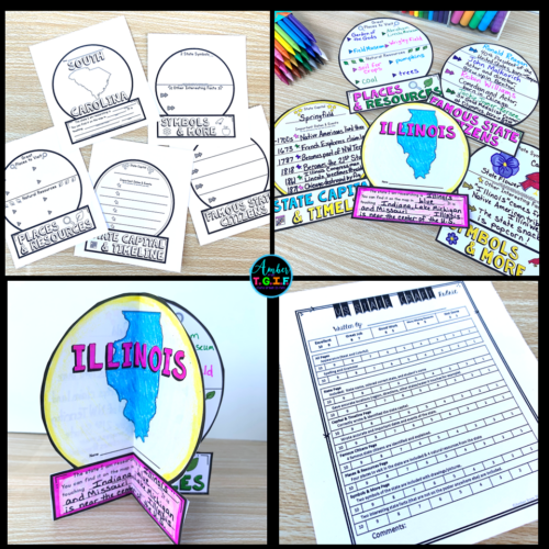 US States Research Social Studies Craft Project | Made By Teachers