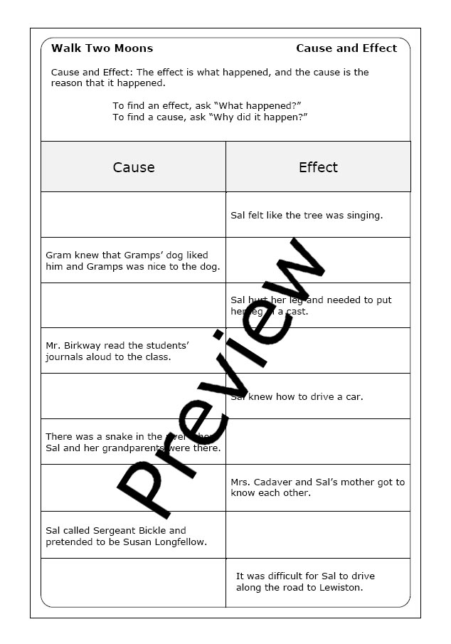 Sharon Creech "Walk Two Moons" worksheets | Made By Teachers