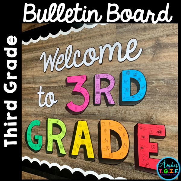Back to School 3rd Grade Bulletin Board | Classroom Decor | Made By ...