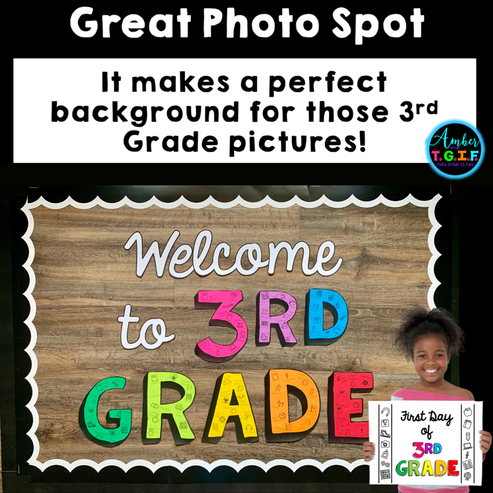Back to School 3rd Grade Bulletin Board | Classroom Decor | Made By ...