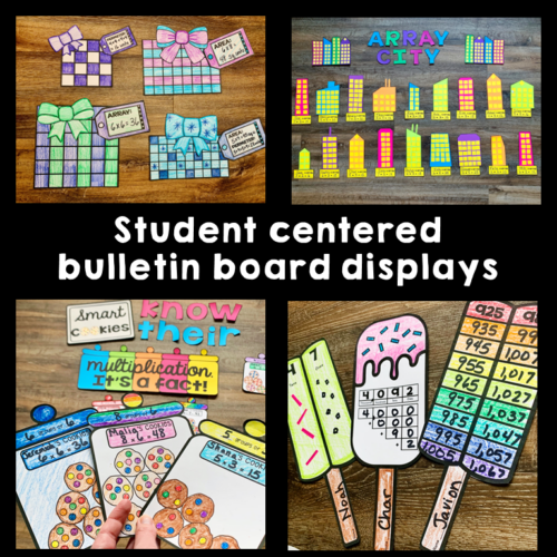 3rd Grade Math Crafts for Bulletin Board | Back to School and Beyond ...