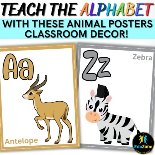 Animal Alphabet Poster: A Fun and Educational Tool for Kids | Classroom ...