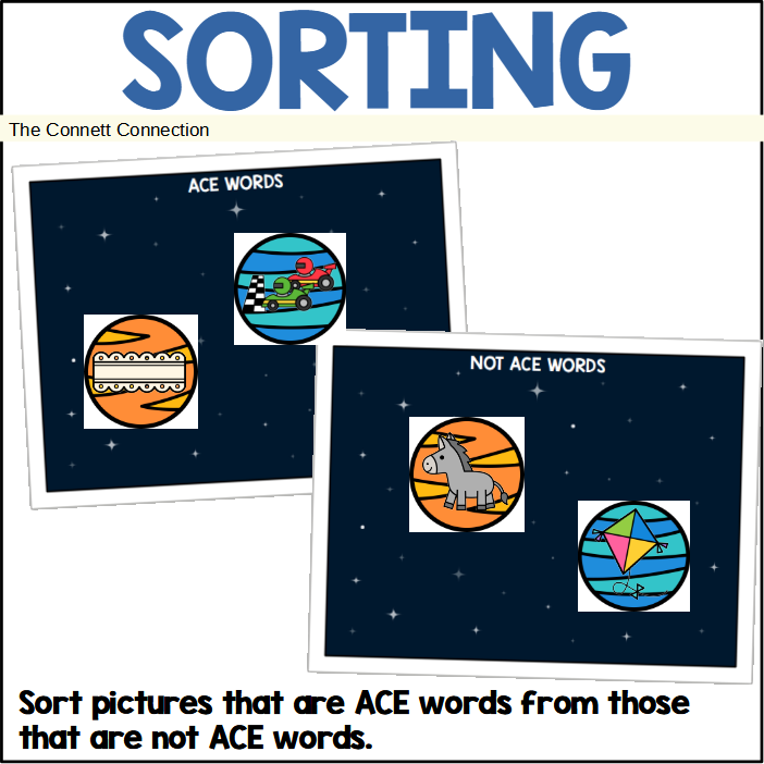 ACE Words Sorting Activities | Made By Teachers