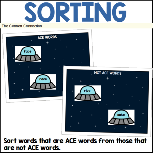 ACE Words Sorting Activities | Made By Teachers