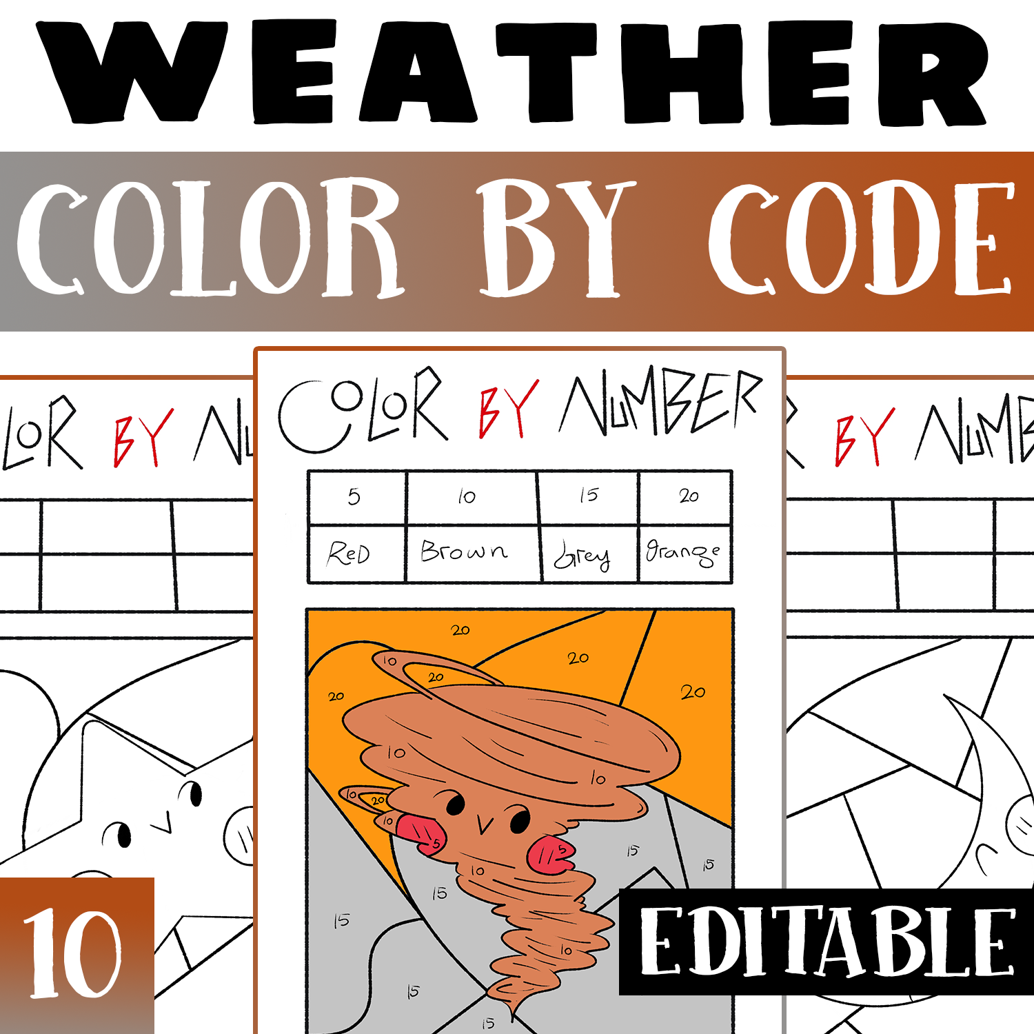 Weather Editable Color By Code Worksheets Activity Weather Color By Weather Editable Color By Code Worksheets Activity Weather Color By