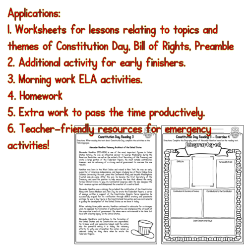 Constitution Day No-Prep ELA Worksheets | Made By Teachers