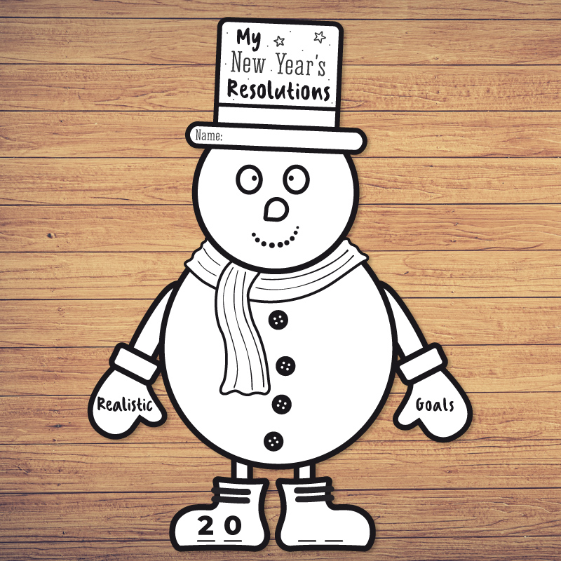 Snowman Day | My New Year's Resolutions | Made By Teachers