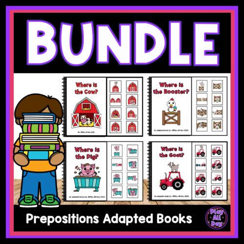 Farm Prepositions BUNDLE Adapted Books and Flash Cards | Interactive ...