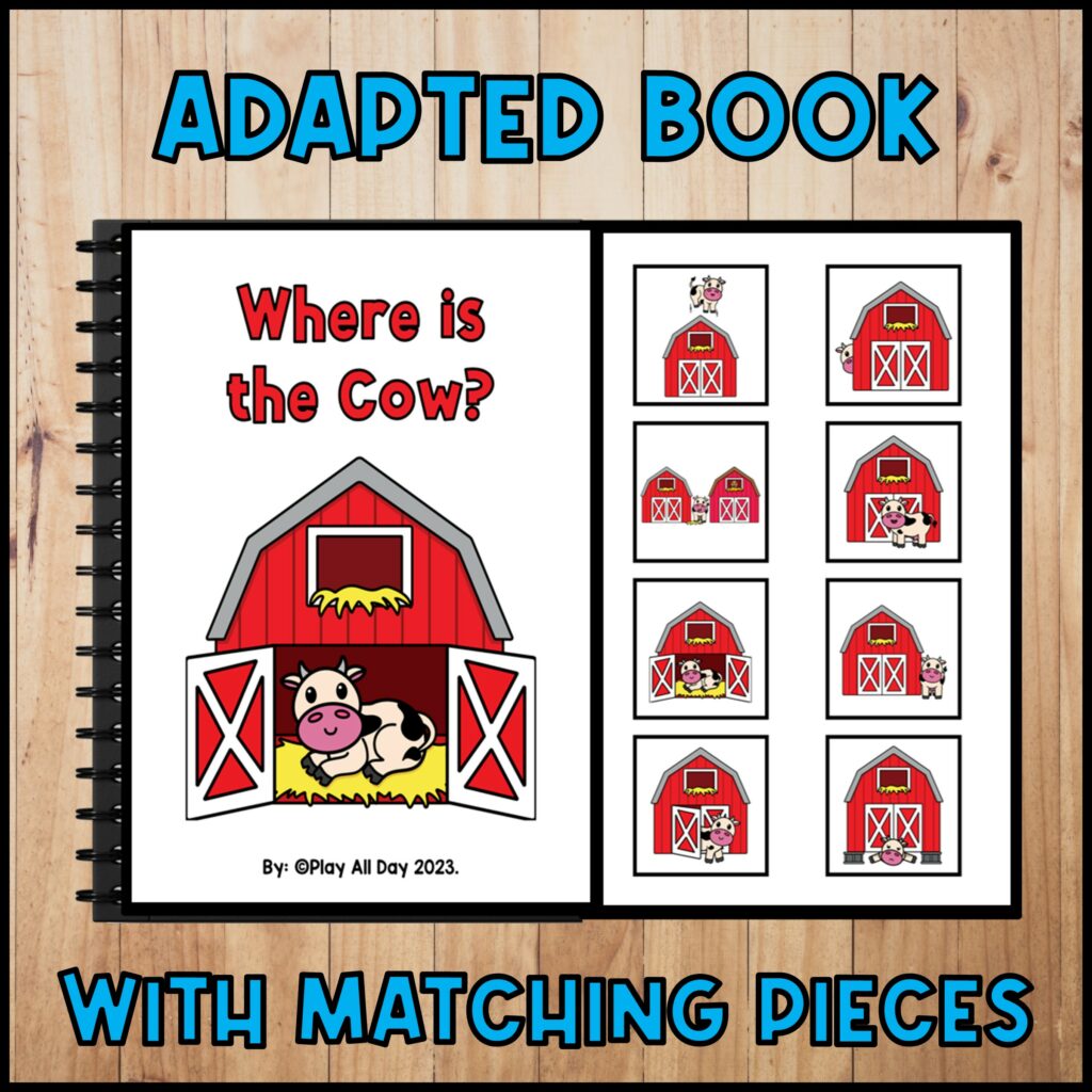 Farm Prepositions BUNDLE Adapted Books and Flash Cards | Interactive ...