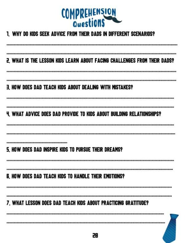 Fathers Day Reading & comprehension | Father's Day Reading Passages ...