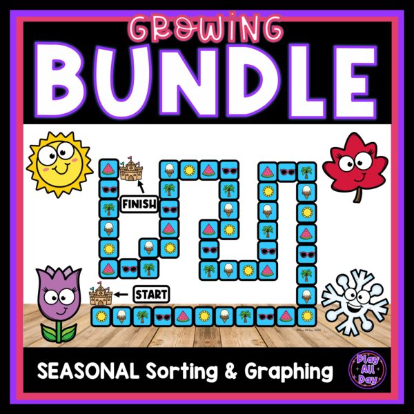 Graphing Board Games SEASONAL BUNDLE | Sorting and Bar Graphs | Made By ...