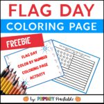 Free Flag Day Color by Number Coloring Page Activity | Made By Teachers