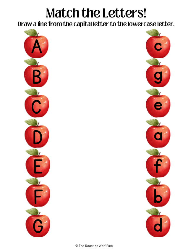 Alphabet Workbook - Letter Tracing & Matching, Preschool, Kindergarten ...