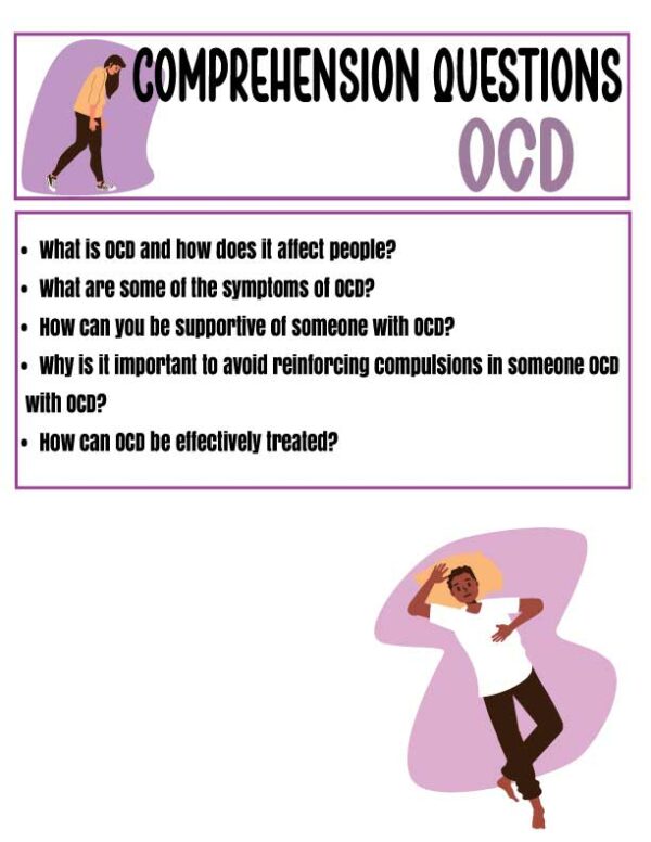 Mental Health Awareness Reading Comprehension Passages Activities ADHD ...