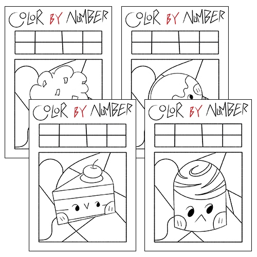 Chocolate Editable Color By Code Worksheets Activity, Chocolate Color ...