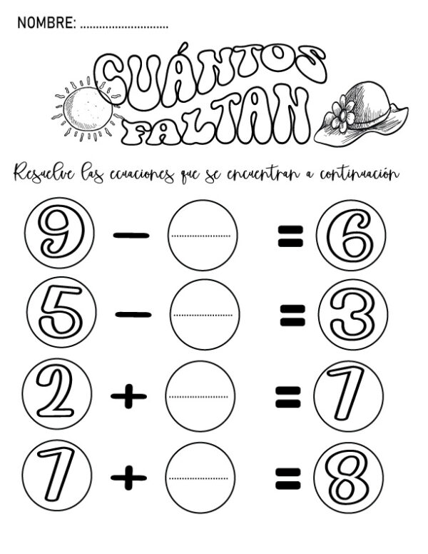 Spanish Math Summer Review | Repaso de Matemáticas temáticas de verano ...
