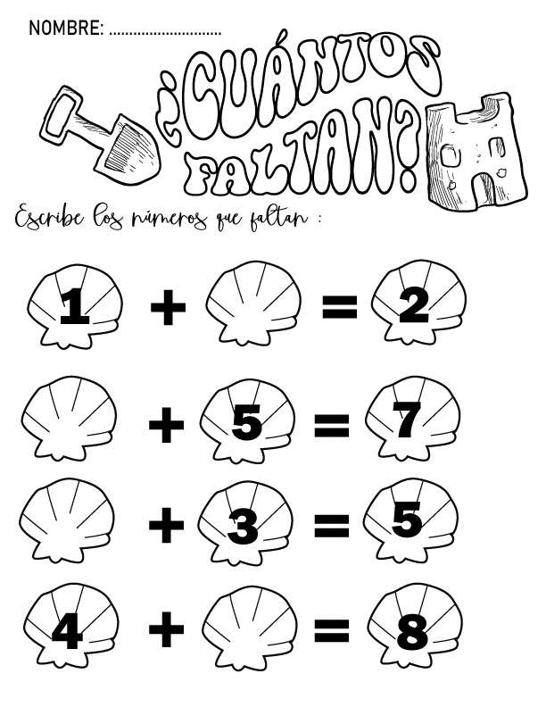 Spanish Math Summer Review | Repaso de Matemáticas temáticas de verano ...