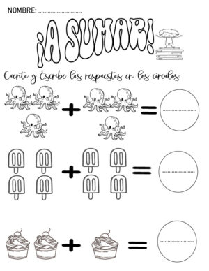 Spanish Math Summer Review | Repaso de Matemáticas temáticas de verano ...