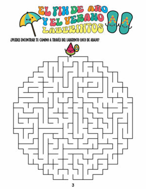 El Verano Laberintos | Summer Mazes Spanish | El Fin De Año Pasatiempo ...