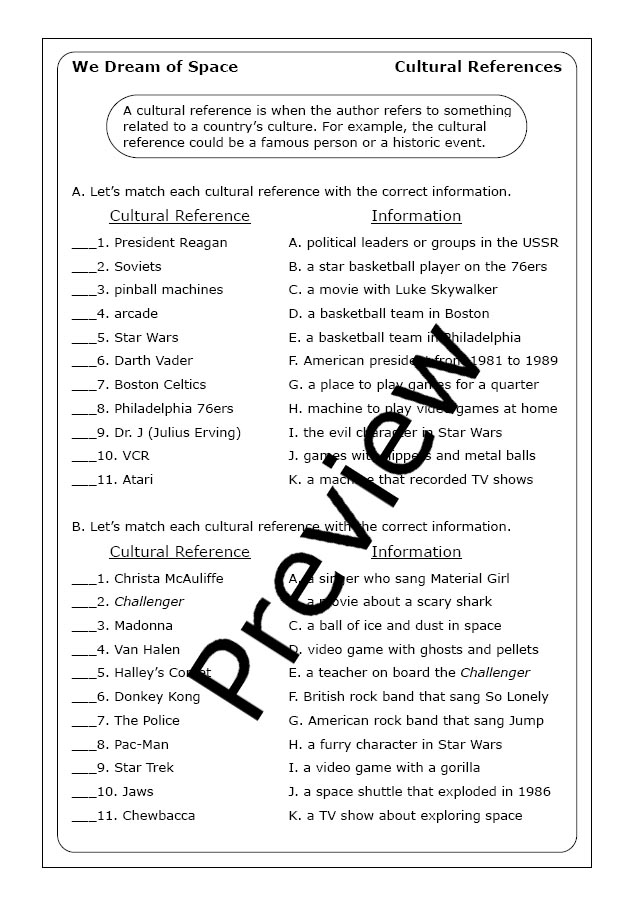 Erin Entrada Kelly "We Dream of Space" worksheets | Made By Teachers