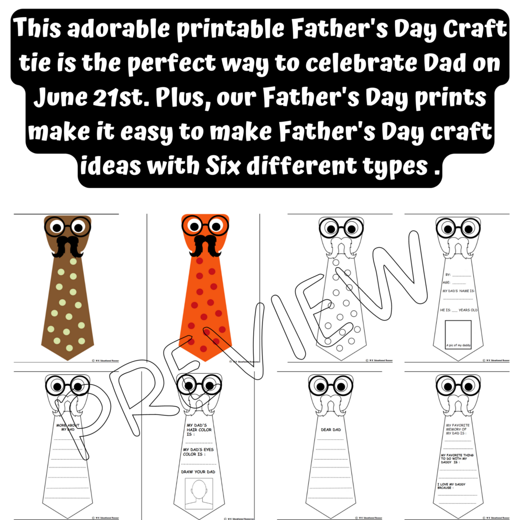 Father's Day Card Craft Activities for Dad All About My Dad Coloring ...