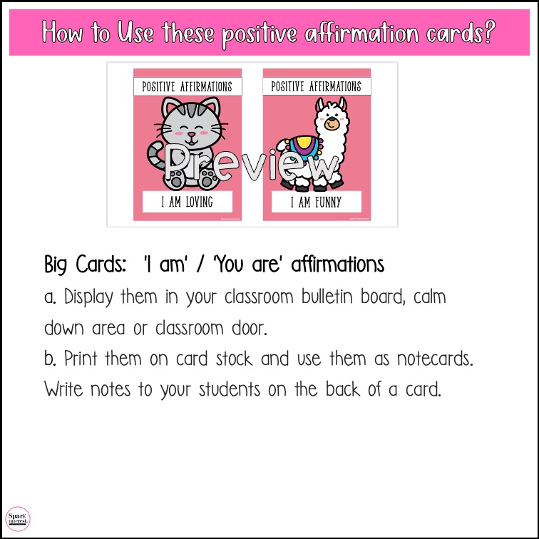 Positive Affirmation Cards - Made By Teachers
