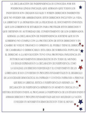 4th Of July Reading & Comprehension in Spanish| 4 De Julio Lectura y ...
