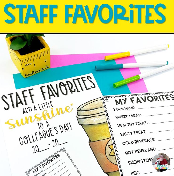 Staff Morale | Staff Favorites Book | Made By Teachers