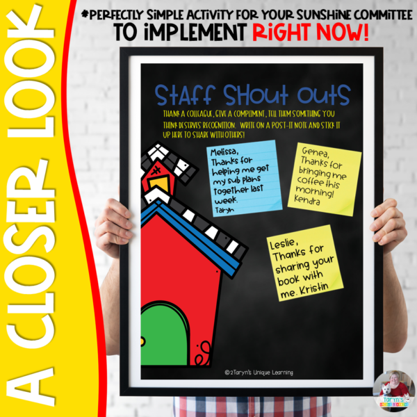 Staff Shout Out | Staff Appreciation | Staff Morale Board | Made By ...