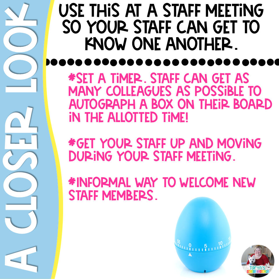 Staff Morale | Staff Meeting Ice Breaker | Made By Teachers