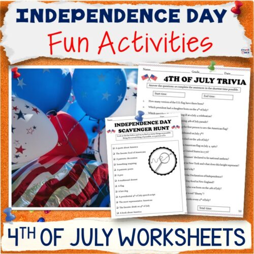 Independence Day Activities, 4th of July Worksheets - Print and Digital ...