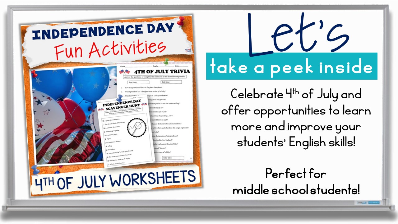 Independence Day Activities, 4th of July Worksheets - Print and Digital ...