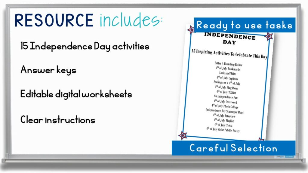 Independence Day Activities, 4th of July Worksheets - Print and Digital ...