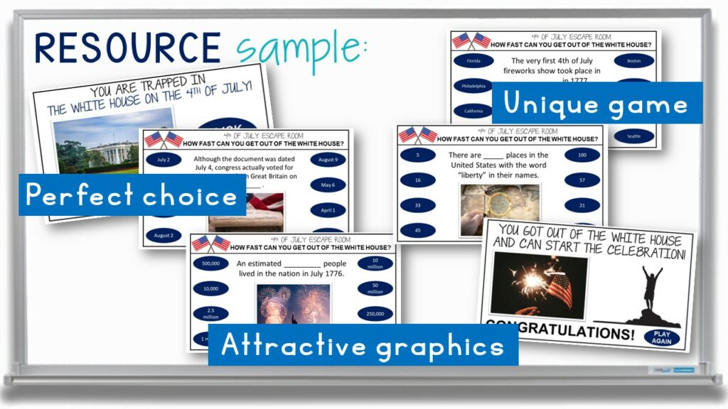 4th of July Digital Escape Room - Independence Day Trivia Research ...