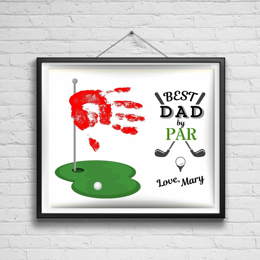 Best Dad by Par Handprint Craft | Father’s Day Card | Made By Teachers