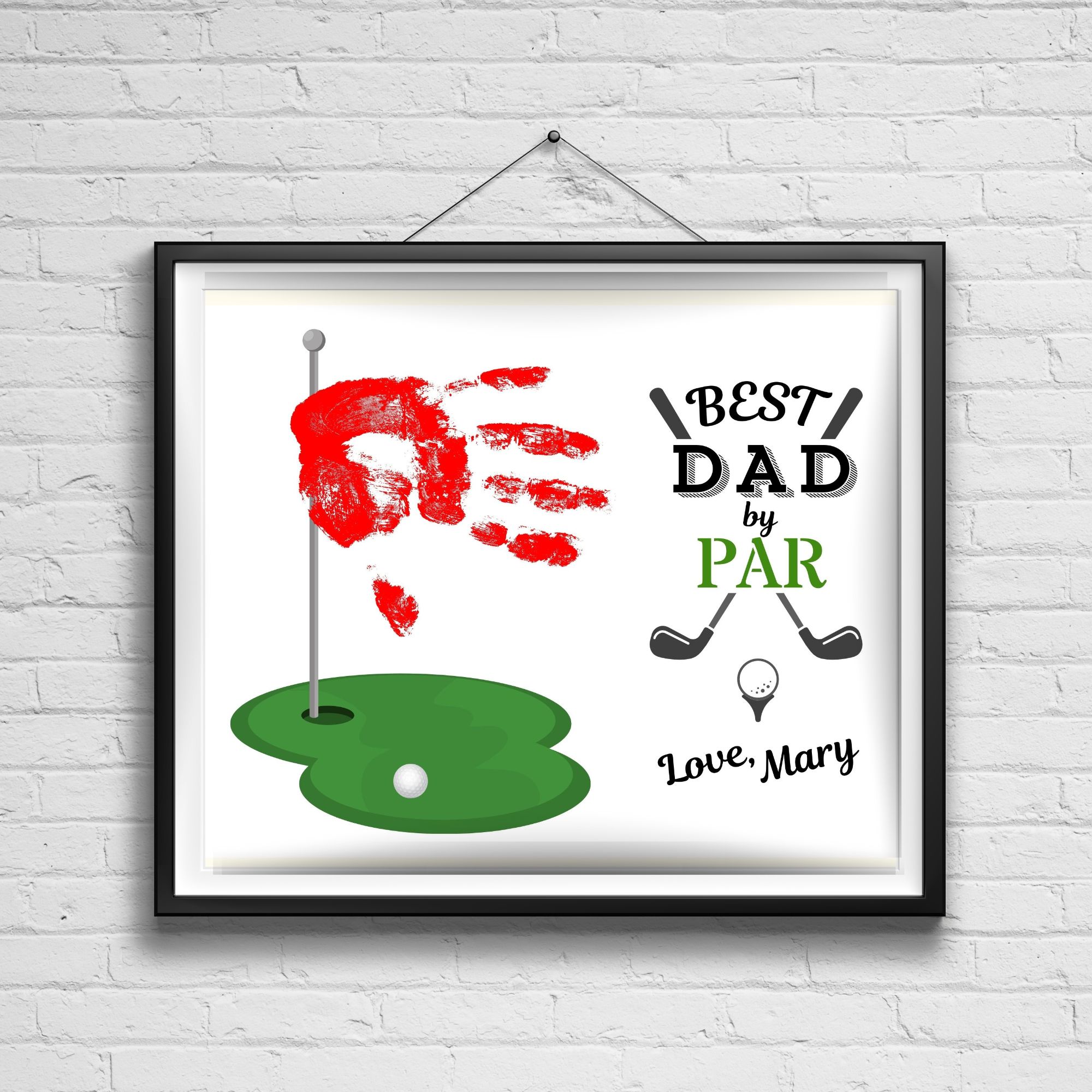 Best Dad by Par Handprint Craft | Father’s Day Card | Made By Teachers