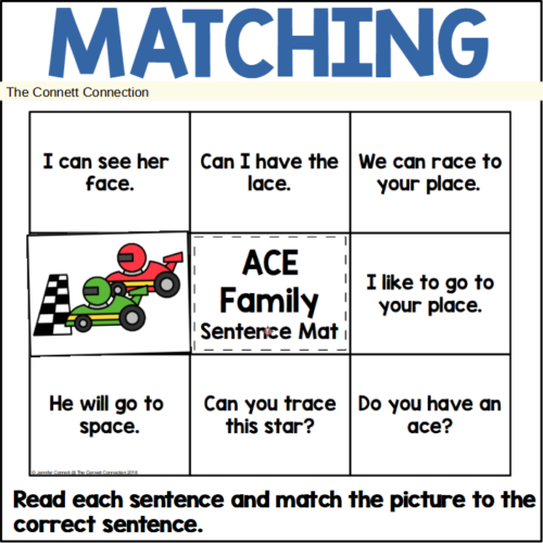 ACE Words Matching Mats | Made By Teachers