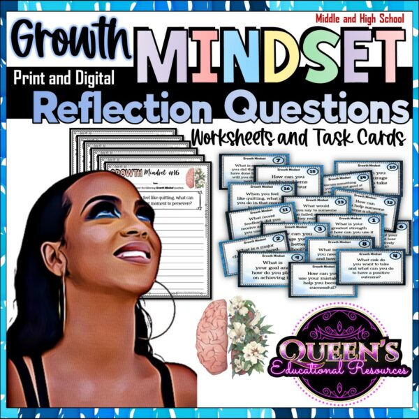 Growth Mindset Reflection Questions | Growth Mindset Worksheets | Task ...