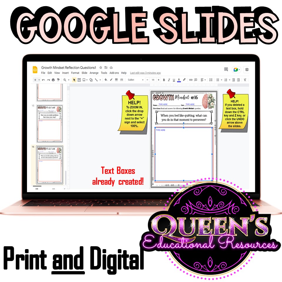 Growth Mindset Reflection Questions | Growth Mindset Worksheets | Task ...