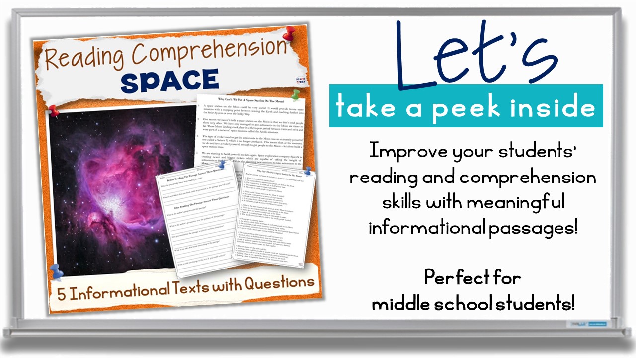 Fun Reading Comprehension Passages and Questions Middle School Test ...