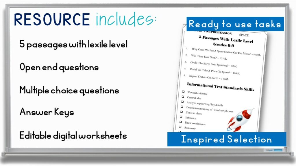 Fun Reading Comprehension Passages and Questions Middle School Test ...