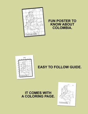 Colombia Map Collaboration Poster | Made By Teachers