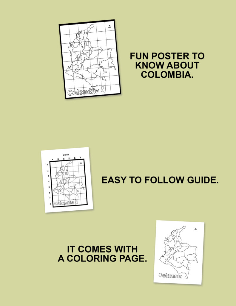 Colombia Map Collaboration Poster | Made By Teachers