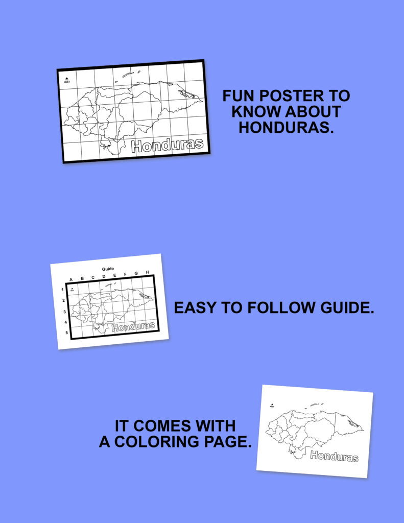 Honduras Map Collaboration Poster | Made By Teachers